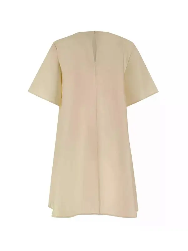 KAOS A-line Short-sleeve Mini Dress - Neutrals
