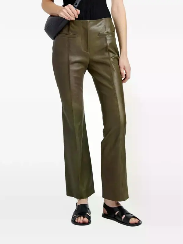 Proenza Schouler White Label Isadora Leather Pants - Green