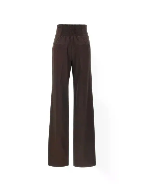 Marella Buckled Strap Wide-leg Trousers