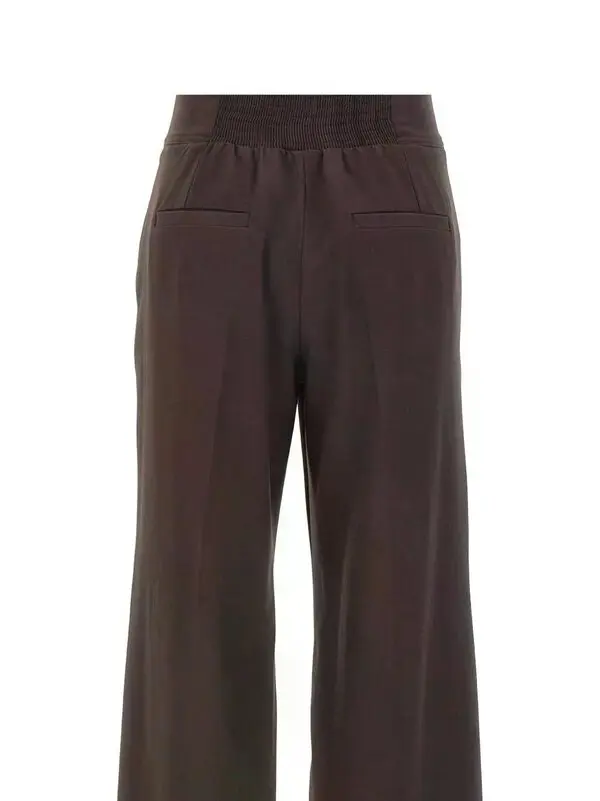 Marella Buckled Strap Wide-leg Trousers