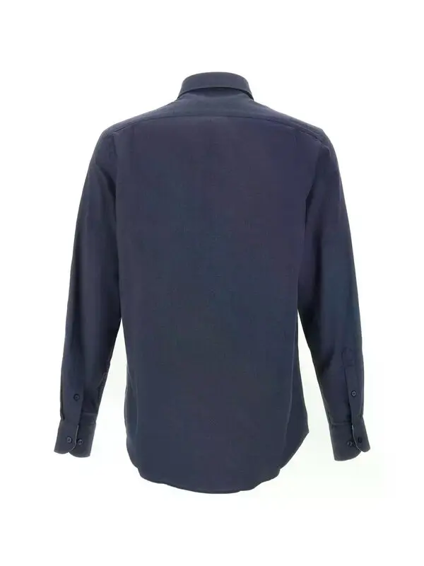 Paul & Shark Check-patterned Insert Chest-pocket Shirt