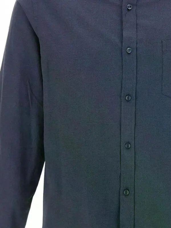 Paul & Shark Check-patterned Insert Chest-pocket Shirt