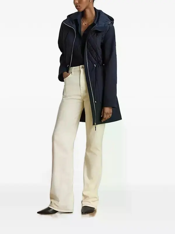 Ralph Lauren Quilted-panel Drawstring Coat