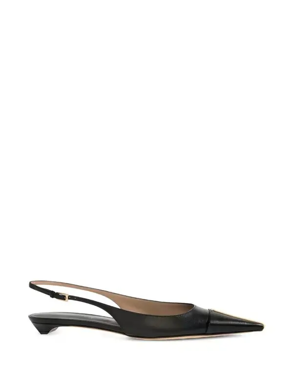 TOM FORD Shiny-leather Thea Slingkback Ballerinas - Black