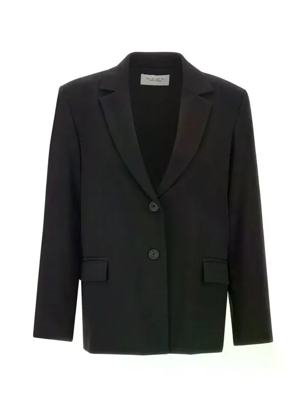 KAOS Single-breasted Flap-pocket Blazer - Black