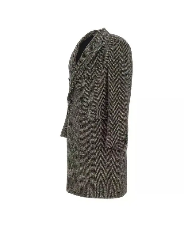 Tagliatore Pino Lerario Herringbone Double-breasted Coat