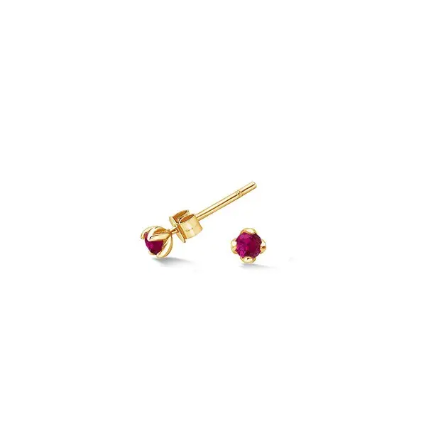 DOWER & HALL Ruby Orissa Stud Earrings - Gold