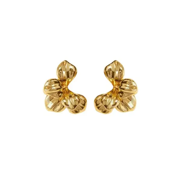 MICKEY'S GIRL Moon Bloom Waterproof Earrings - Gold