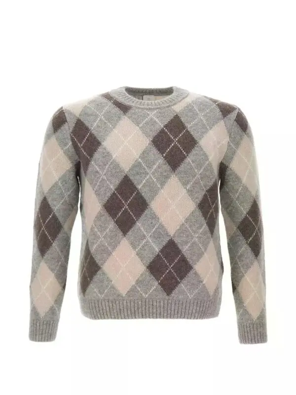 Eleventy Argyle-pattern Sweater