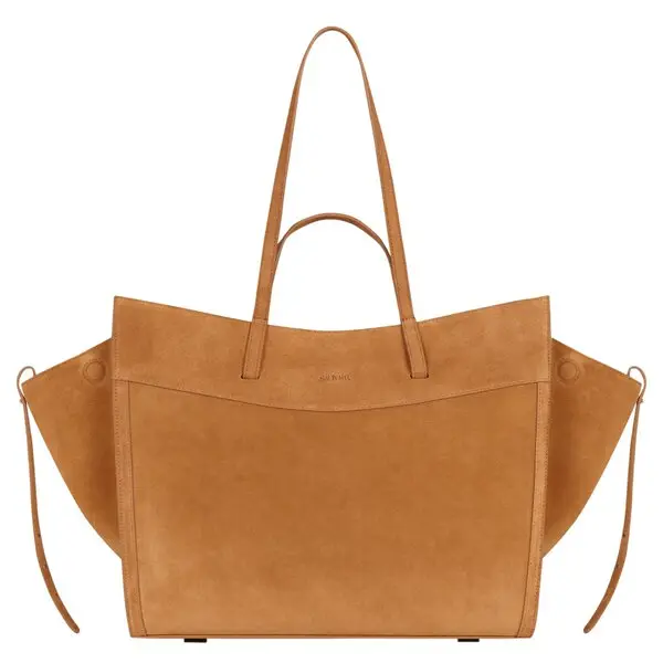 SAONARA BRAND Shopping Bag Camel Suede