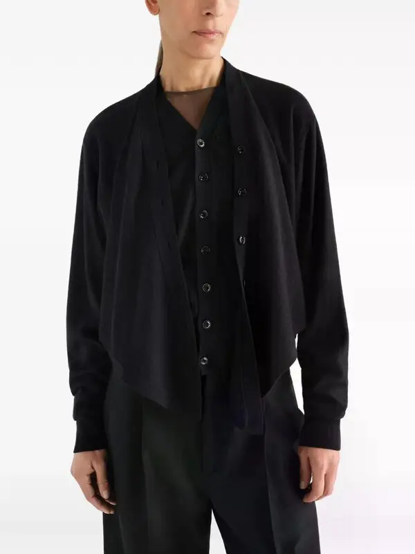 LEMAIRE Lemiare Merino Wool Blend Trompe-l’œil Cardigan