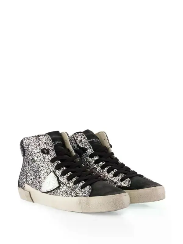 Philippe Model Prsx Glitter-embellished Sneakers