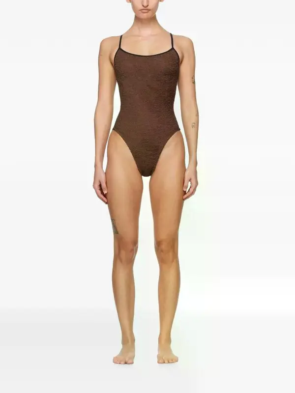 Hunza G Pamela Crinkled-effect Swimsuit