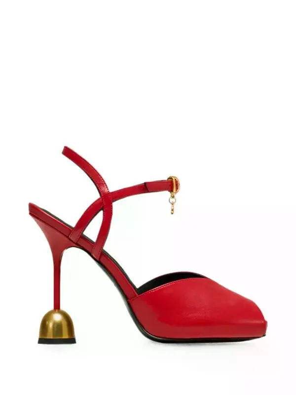 VANDA NOVAK Marilyn Peep-toe Pumps - Red