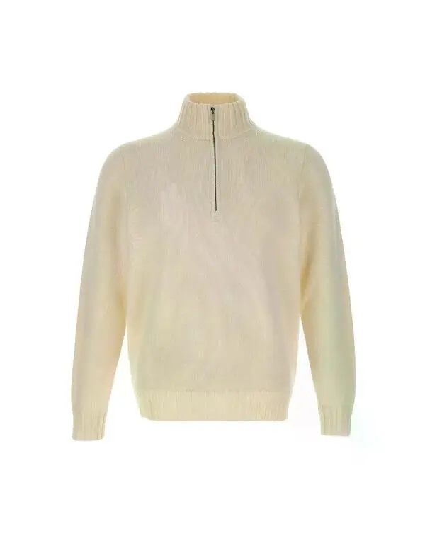 FILIPPO DE LAURENTIIS Half-zip Merino-wool Sweater