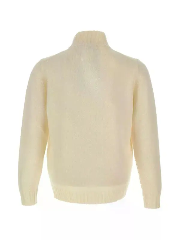 FILIPPO DE LAURENTIIS Half-zip Merino-wool Sweater