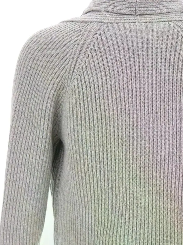 GRAN SASSO Double-breasted Ribbed-knit Cardigan