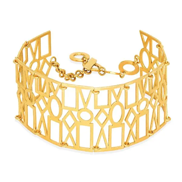 MYRTO KATRAMADOU JEWELLERY Harmony Matte Geometric Bracelet In 18k -plated Sterling Silver