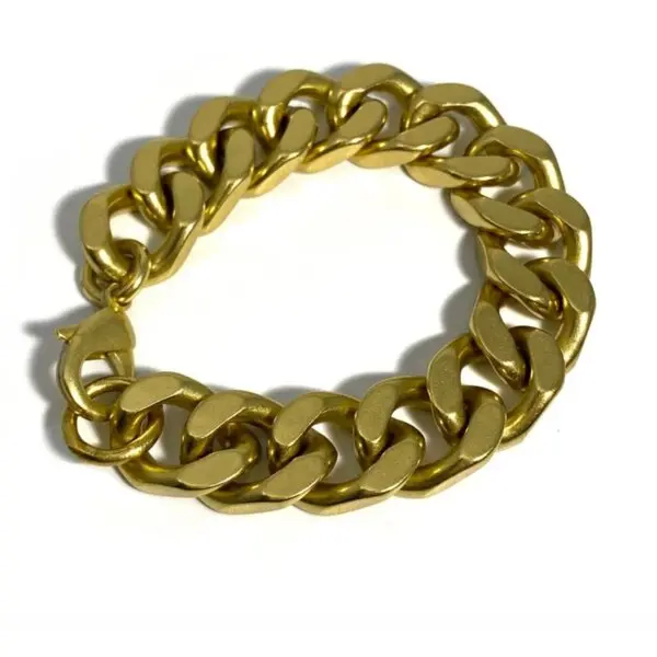 Rachel Nathan Thick Curb Classic Bracelet - Gold
