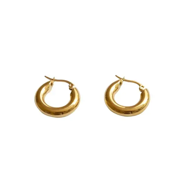 OUTOFOFFICE Paris Hoop Earrings - Gold