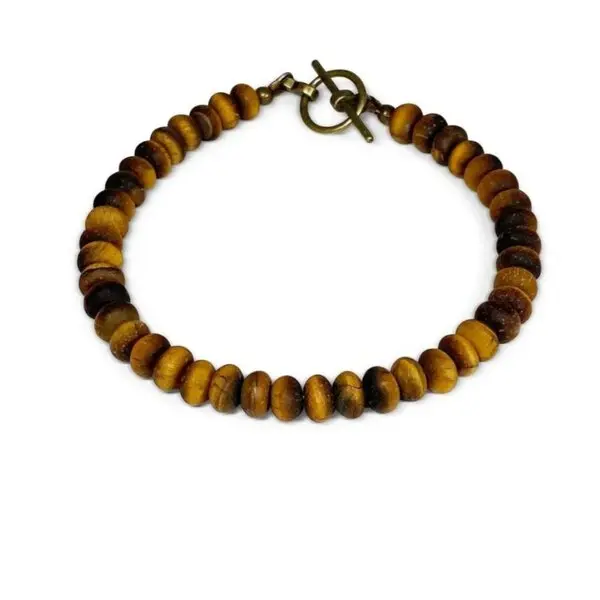 Rachel Nathan Tiger's Eye Bead Bracelet