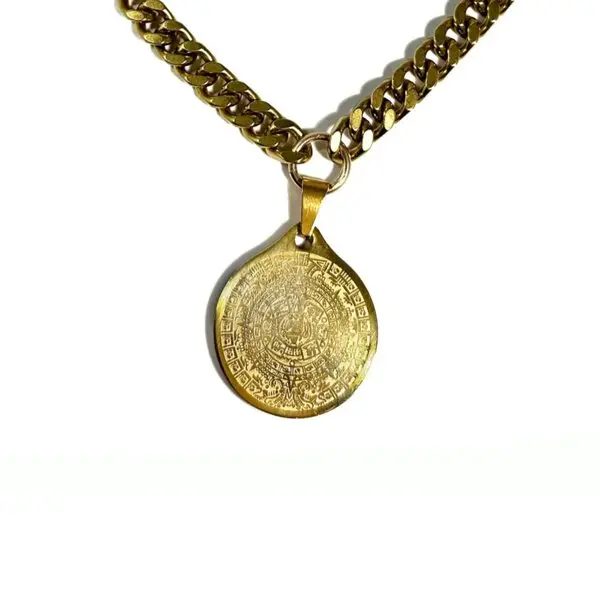 Rachel Nathan Mayan Calendar Curb Necklace