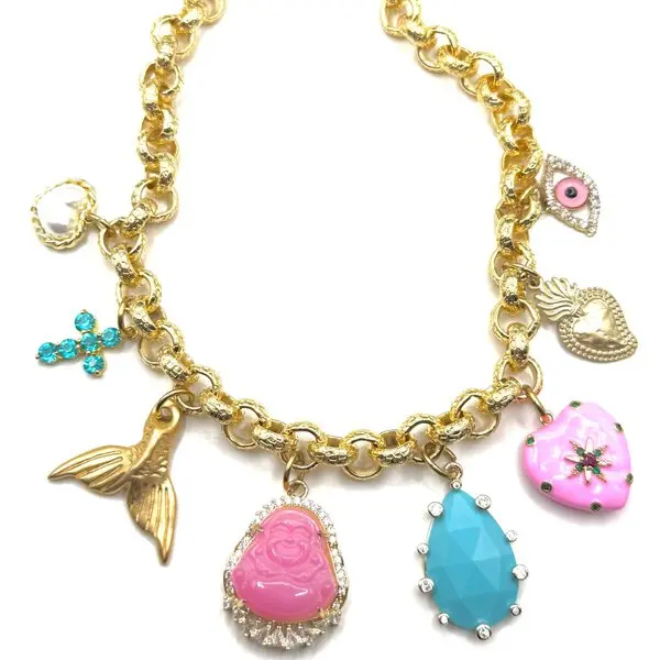 ACHALA HANDCRAFTED Lucky Charm Statement Necklace