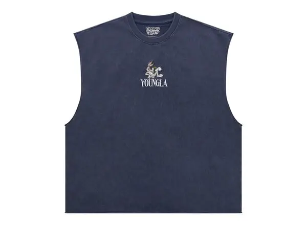 YOUNGLA X Looney Tunes Embroidered Cutoff Tank