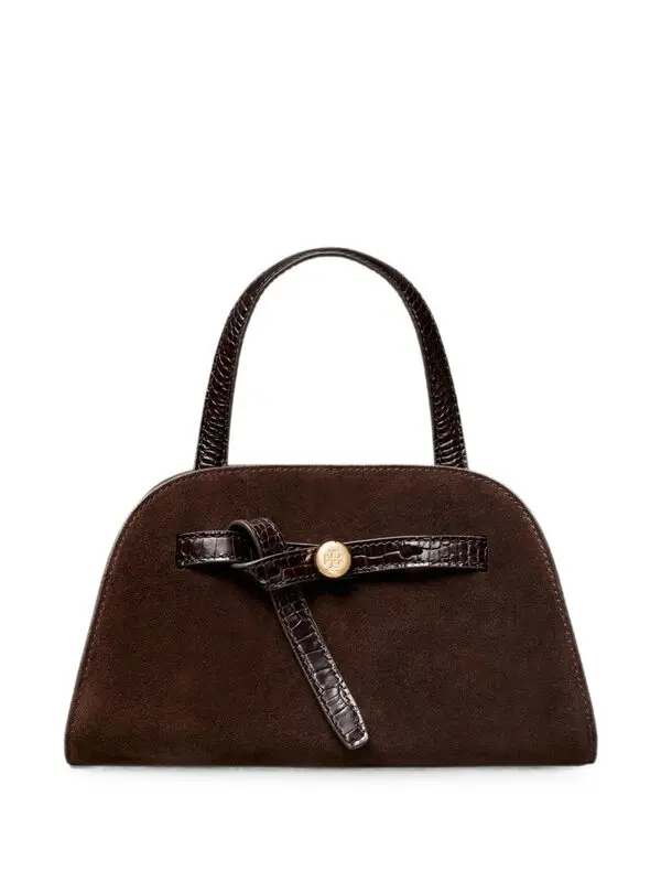Tory Burch Romy Small Suede Leather Boston Bag