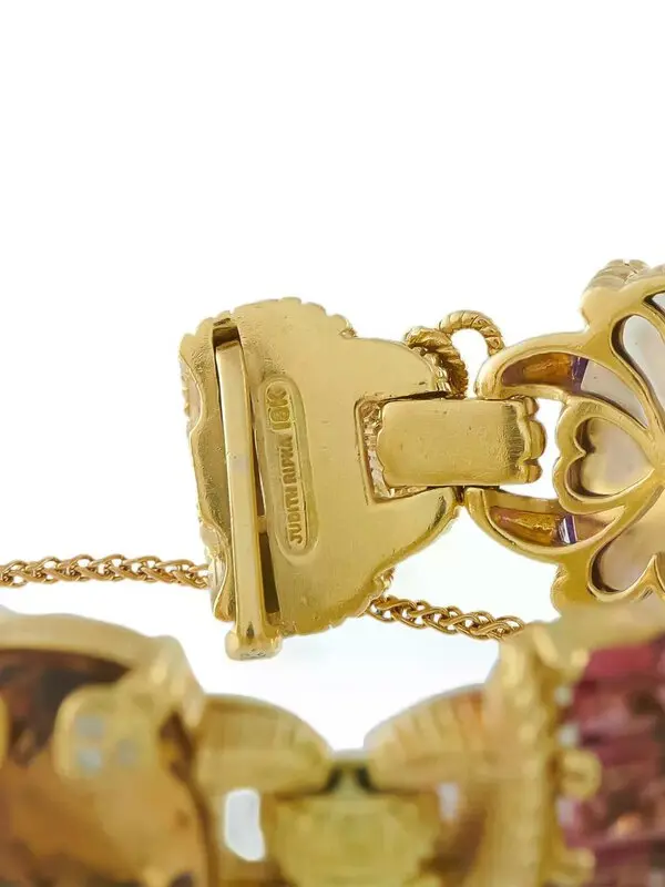 Judith Ripka 18k Yellow Multi-gemstone And Diamond Bracelet