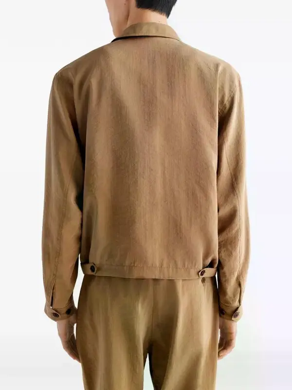 LEMAIRE Crinkled-texture Zipped Jacket