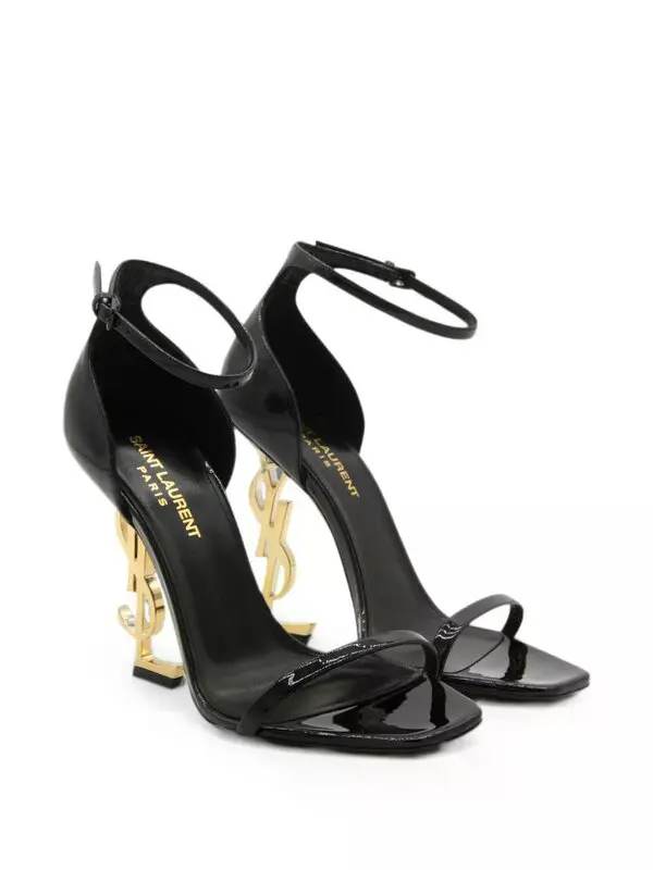 Saint Laurent Opyum Patent-leather Sandals