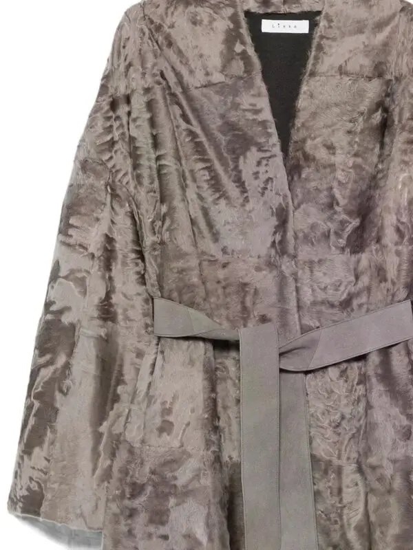LISKA Long-sleeve Belted Coat