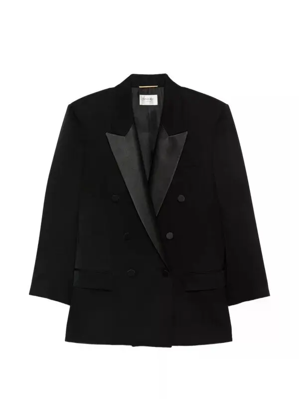 Saint Laurent Double-breasted Peak-lapels Blazer