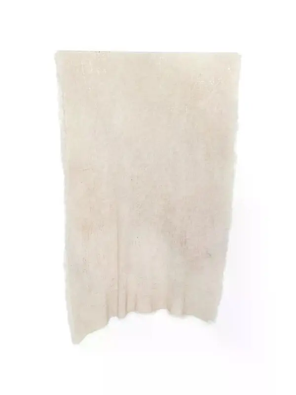 Avant Toi Foil-print Frayed Scarf