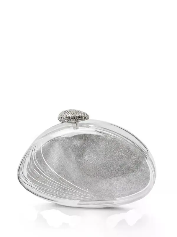 Benedetta Bruzziches Crystal-embellished Shell Clutch Bag