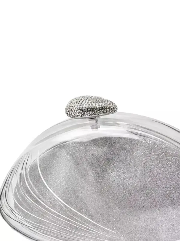 Benedetta Bruzziches Crystal Embellished Clutch Bag - Silver