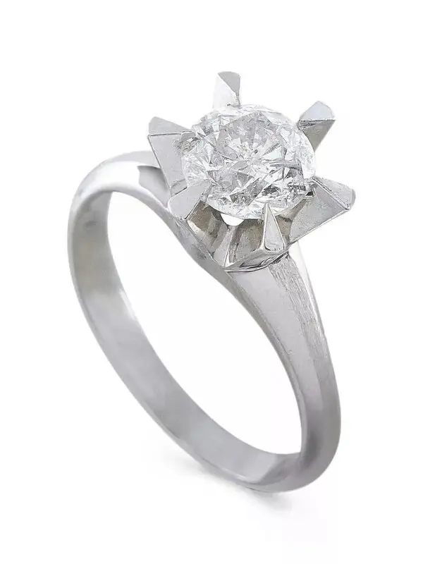 LB EXCLUSIVE Platinum Solitaire Diamond Ring - Silver