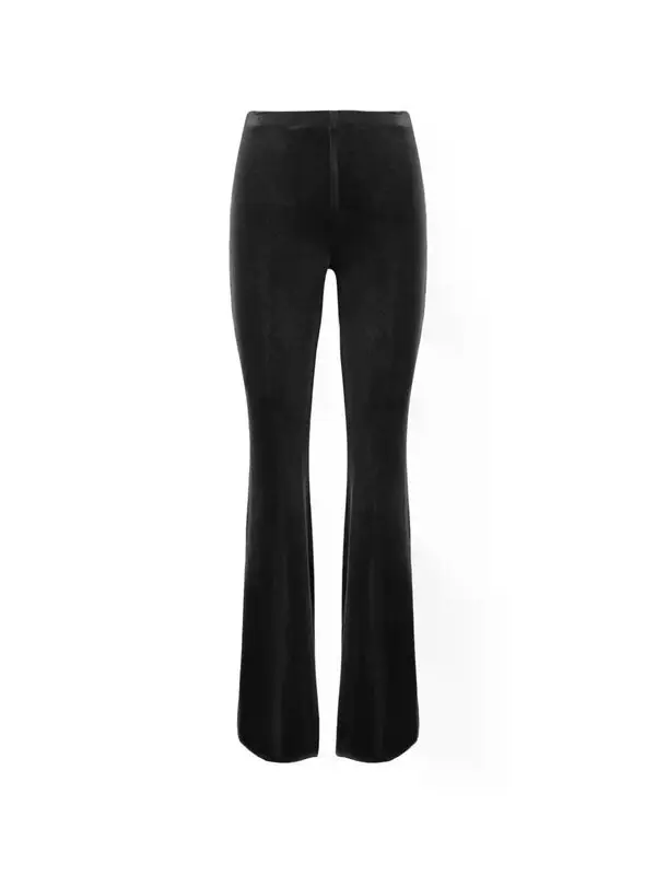 F.IT Velvet-effect Flared Trousers
