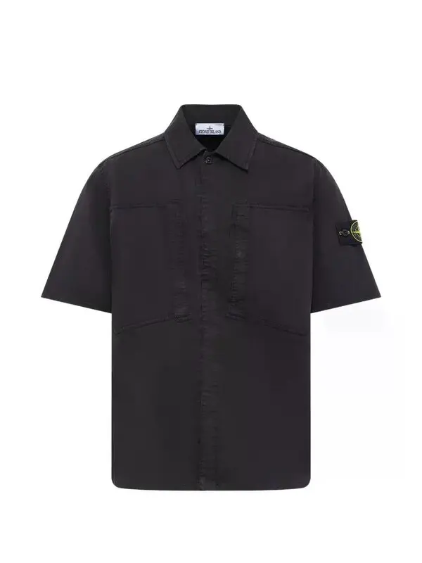 Stone Island Stretch Organic Cotton Twill Shirt