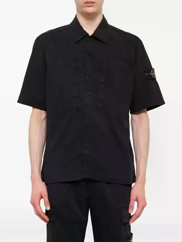 Stone Island Stretch Organic Cotton Twill Shirt