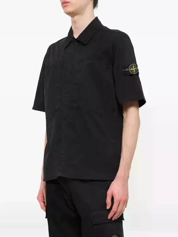 Stone Island Stretch Organic Cotton Twill Shirt