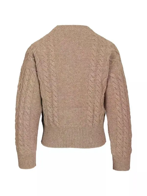 Max Mara Cable-knit Crew-neck Sweater
