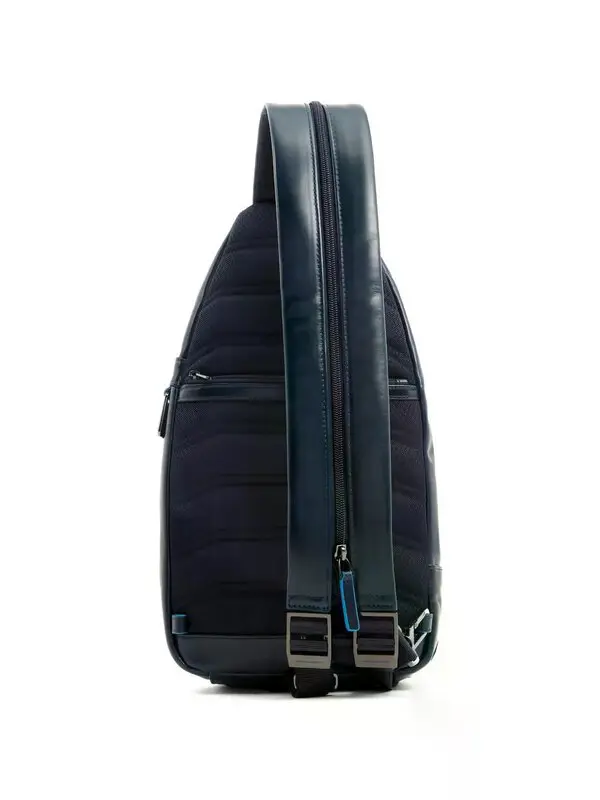 PIQUADRO Logo-plaque Leather Backpack