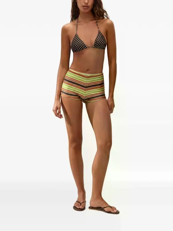 Faithfull The Brand Rocio Striped Bikini Shorts