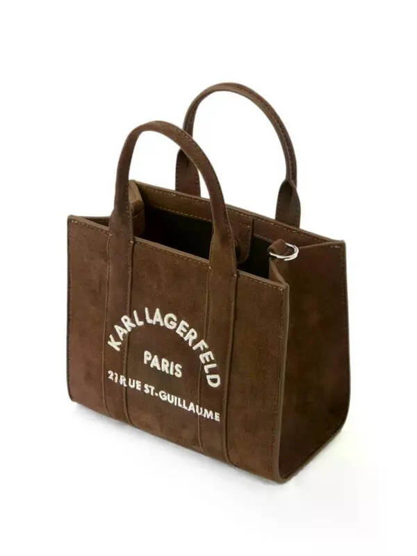 Karl Lagerfeld Rue St-guillaume Suede Square Tote