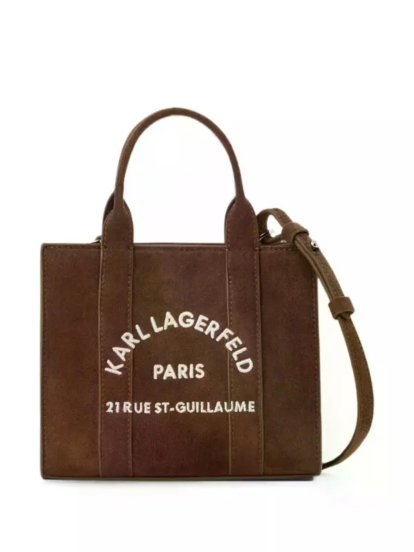 Karl Lagerfeld Rue St-guillaume Suede Square Tote