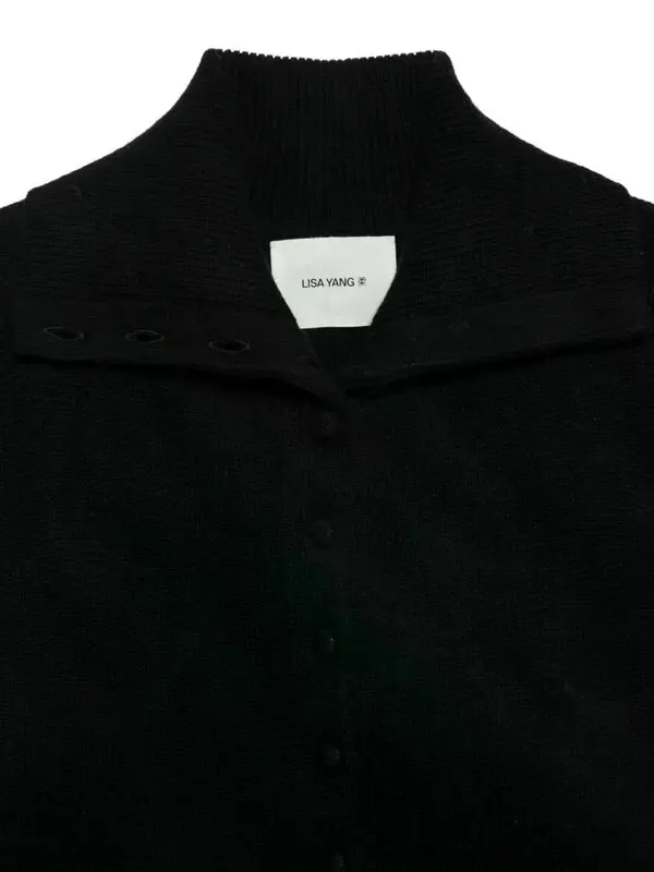 LISA YANG Denie High-neck Button-up Cardigan