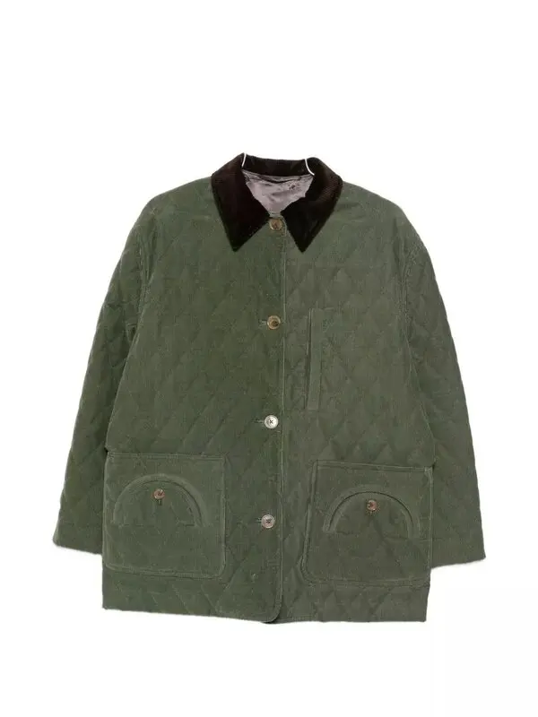 BLAZÉ MILANO Quilted Corduroy-collar Jacket