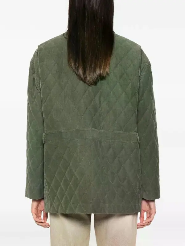 BLAZÉ MILANO Quilted Corduroy-collar Jacket